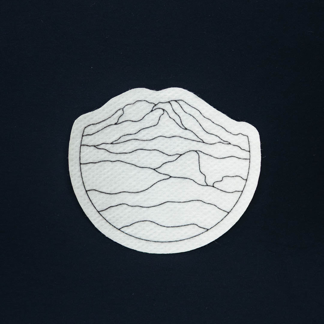 Mount Hood Stick & Stitch Single Water Soluble Patch for embroidery by ...