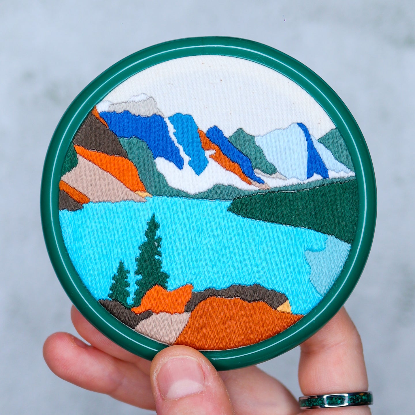 Moraine Lake Embroidery Pattern – VIKASSPACE