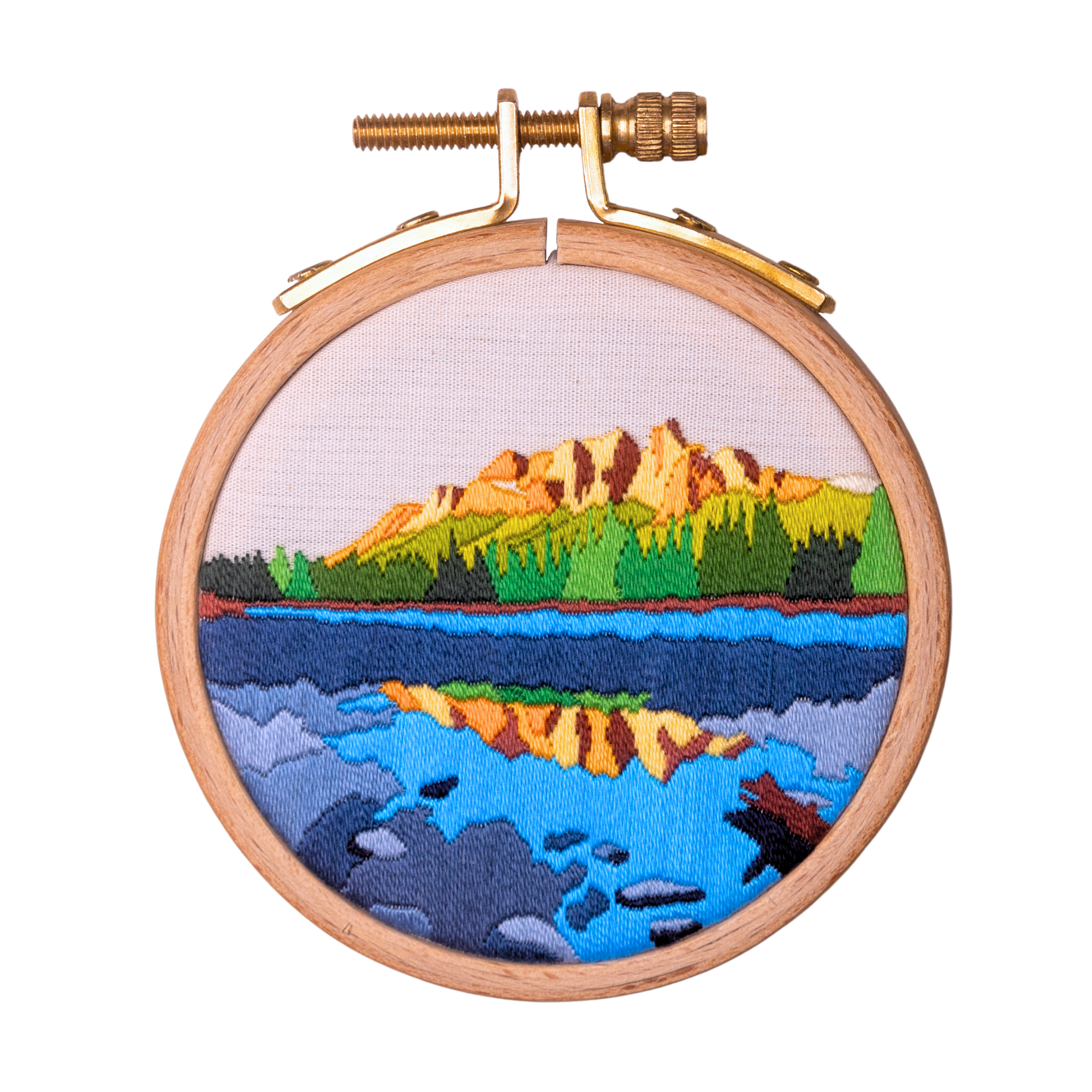 Castle Mountain Banff National Park Satin Stitch PDF Embroidery Pattern ...