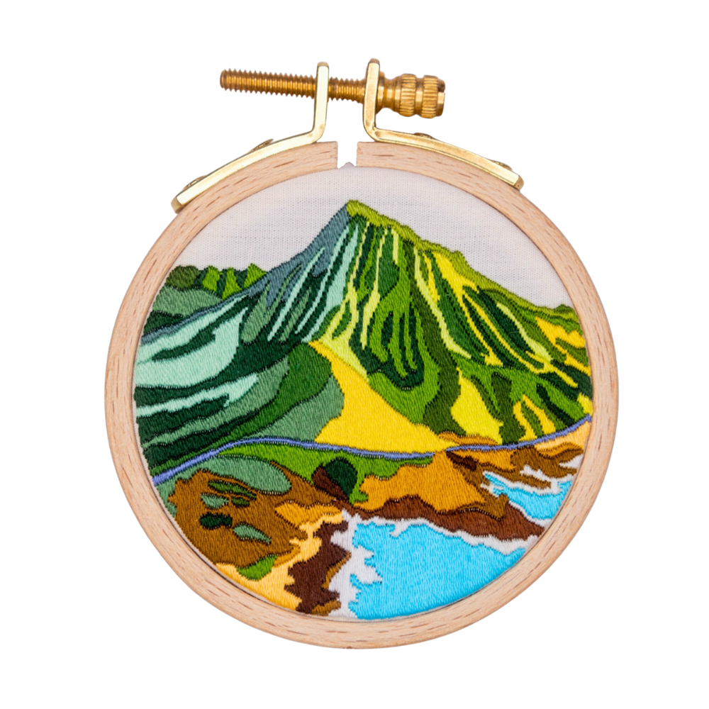 Le’ahi (Diamond Head) Satin Stitch PDF Embroidery Pattern – VIKASSPACE